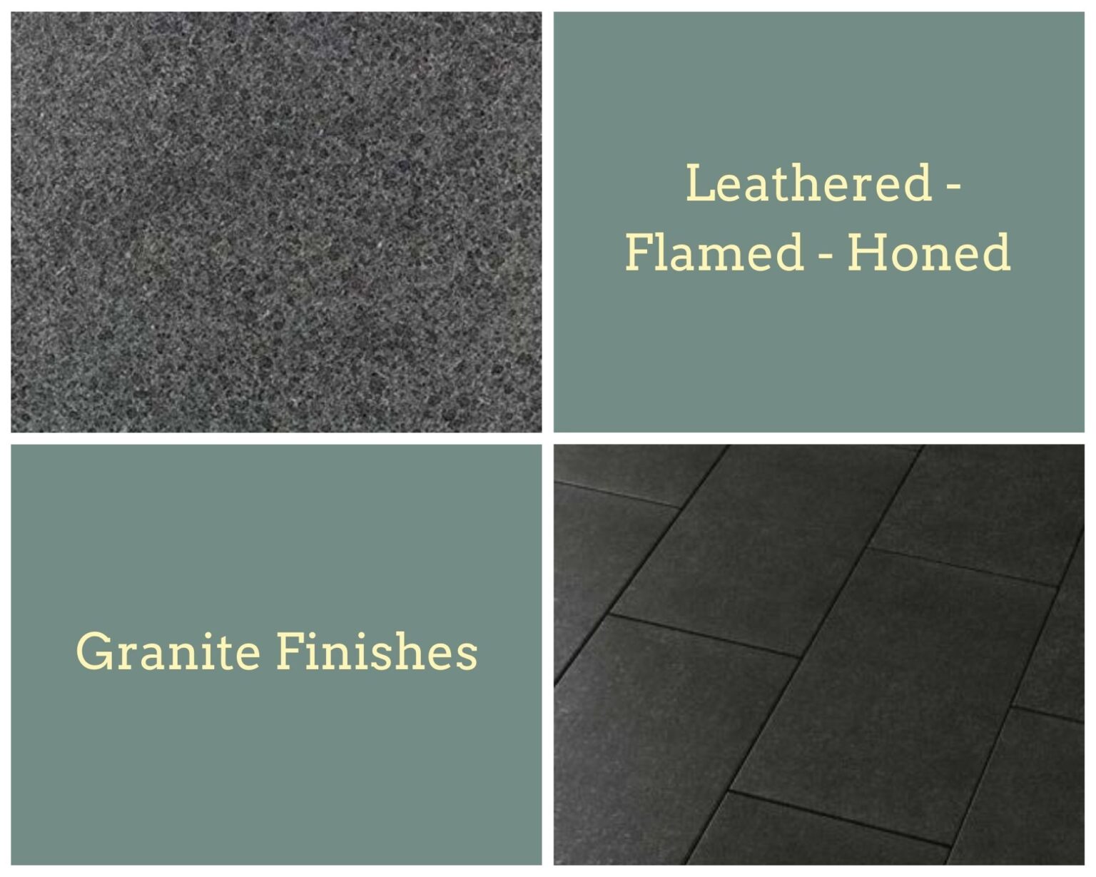 Different granite finishes and their applications