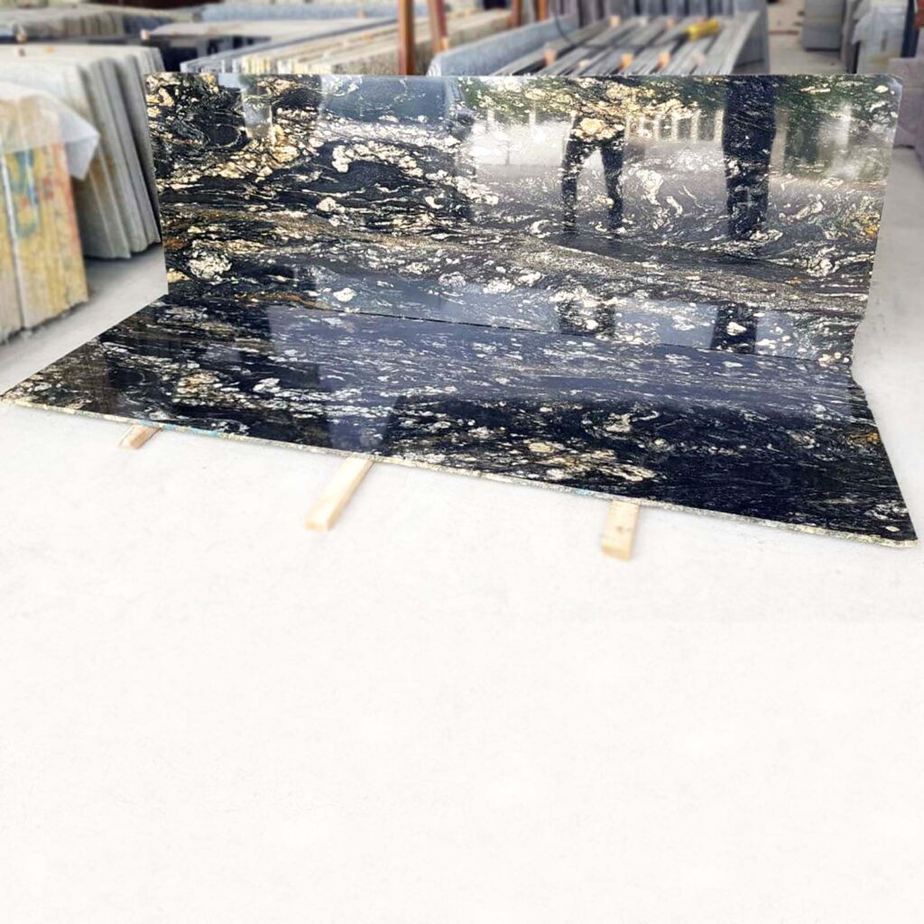 Titanium Gold Granite Cutter Slabs Manufacturer & Exporter